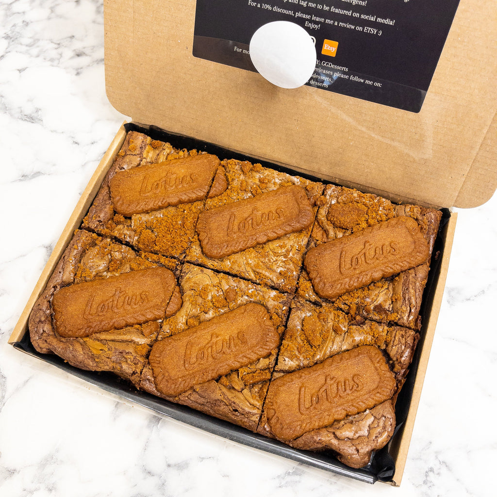The Loaded Lotus Brownie Box SALE – GG Desserts